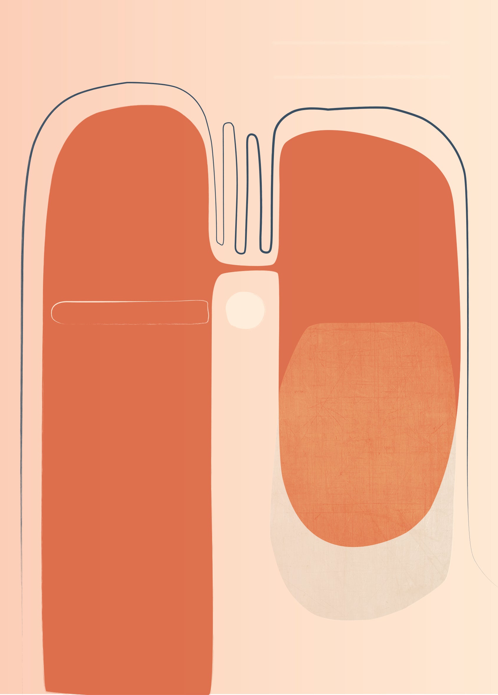 Red Aspect print – DOWSE